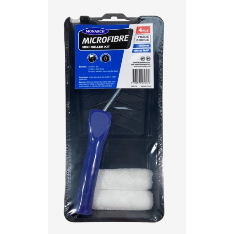MONARCH 100mm Microfibre 10mm Nap Mini Roller Kit – TradeGear