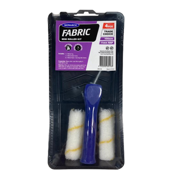 MONARCH 100mm Fabric 11mm Nap Mini Roller Kit – TradeGear